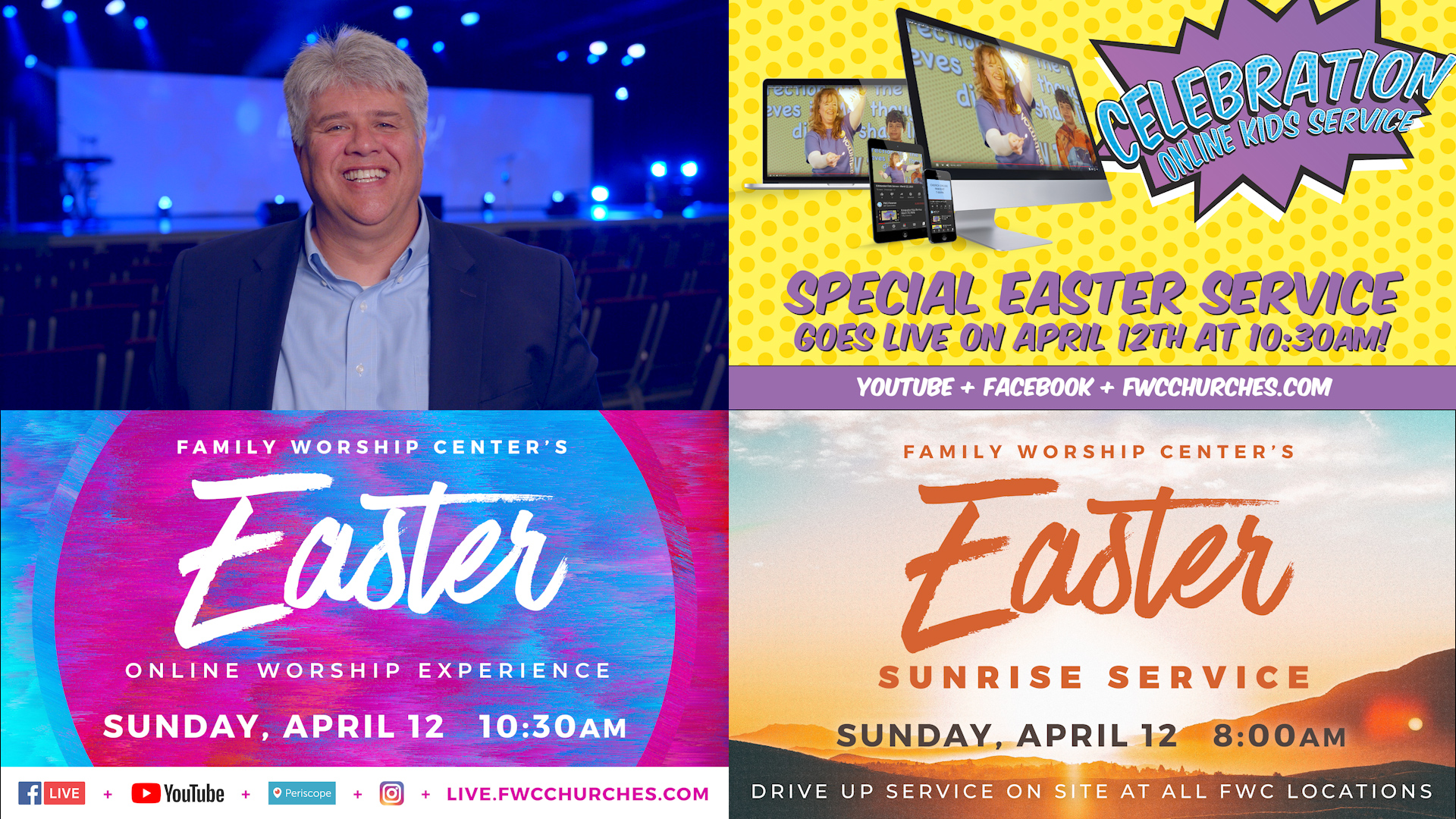 Easter 2020 Announcement from Pastor Steve - Family Worship Center